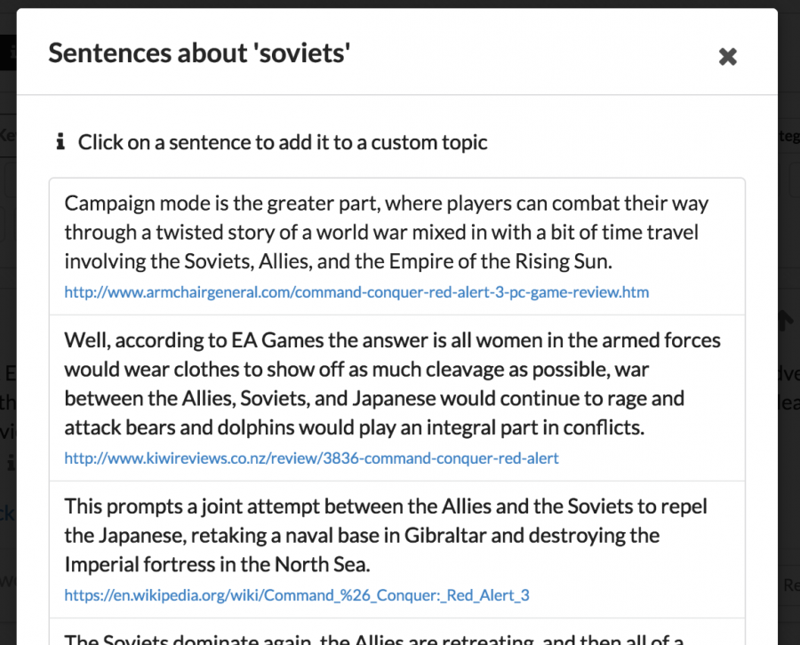 Custom topics, your content your way. – Article Insights